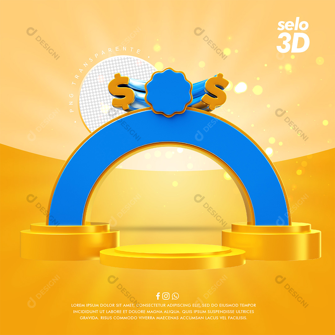 Elemento 3D Para Composição PSD + PNG [download] - Designi