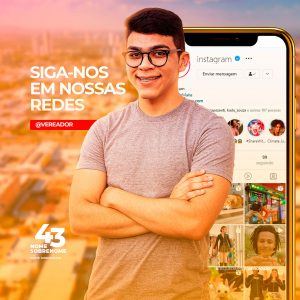 Post Vereador Politica Social Media PSD Editável [download] - Designi