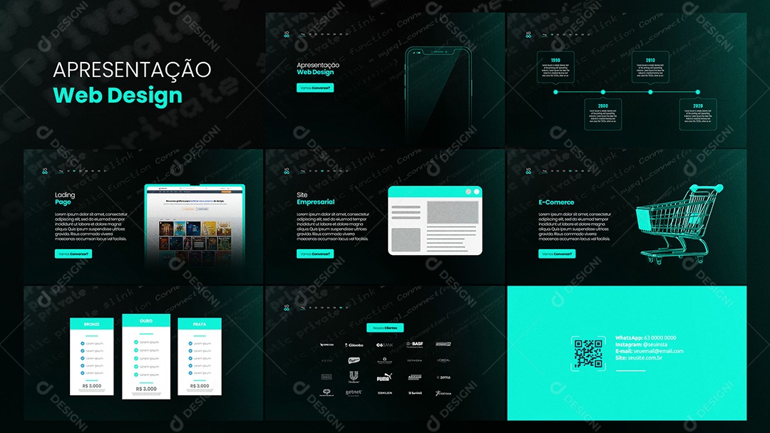 Apresentação Comercial WEB Designer PSD Editável [download] - Designi
