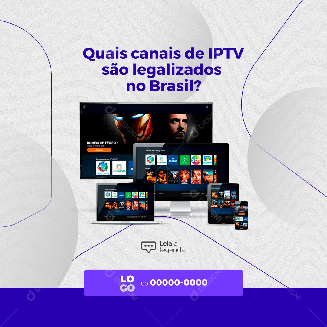 Quais Canais de IPTV São Legalizados no Brasil? Social Media PSD ...