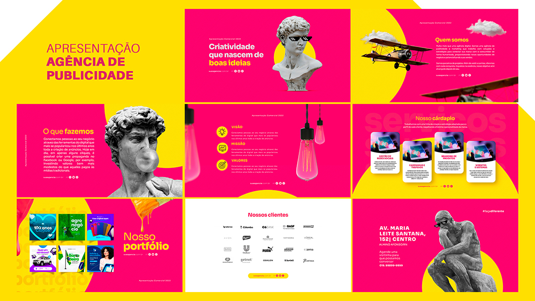 Apresentação Agência de Publicidade PSD Editável [download] - Designi