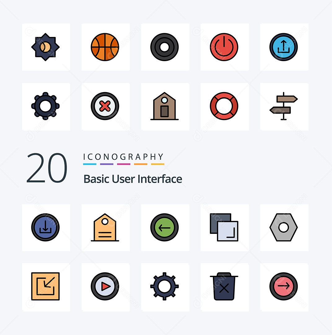 Pacote de Ícones e Elementos Vetores EPS [download] - Designi