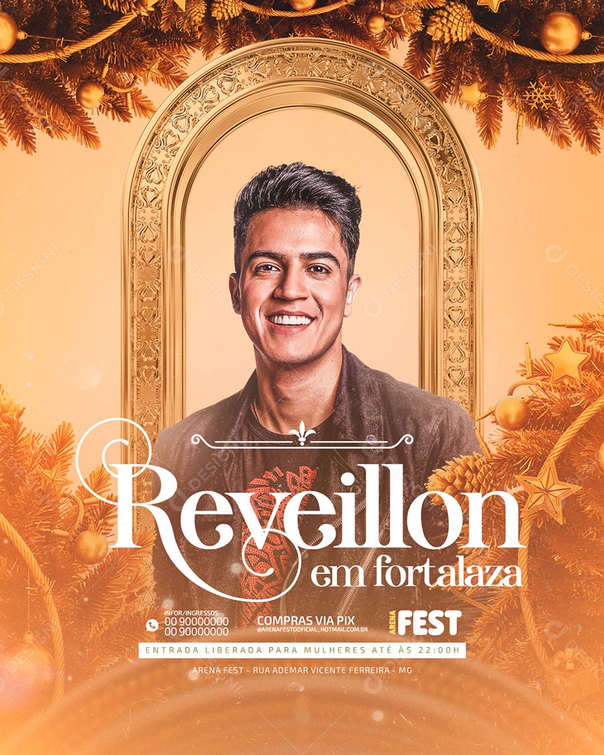 Flyer Show Réveillon 2023 Social Media PSD Editável [download] - Designi