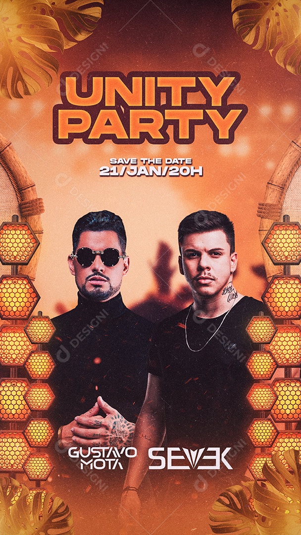 Flyer Unity Party Gustavo Mota Story Social Media PSD Editavel ...