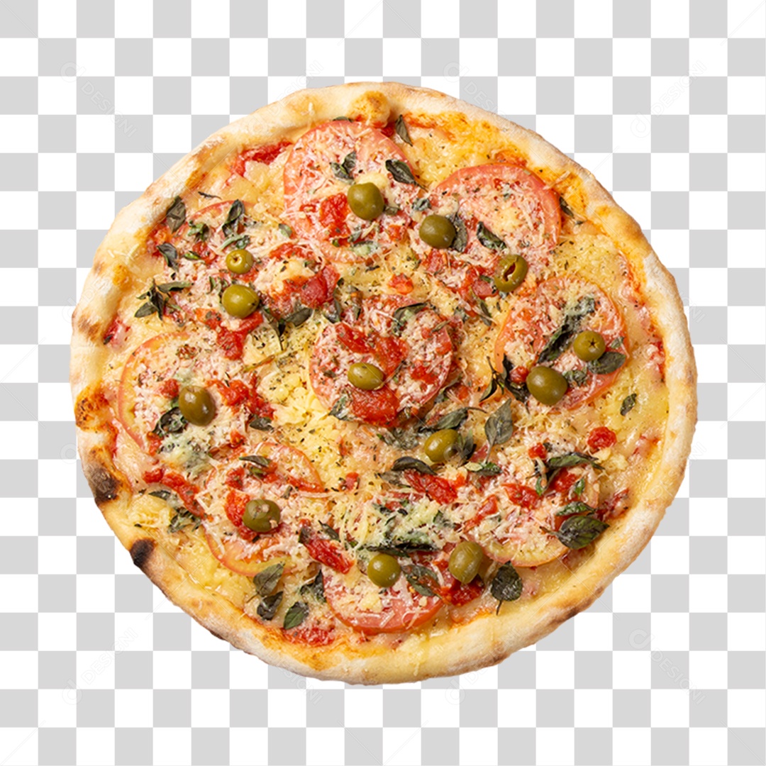 Pizza deliciosa assada PNG Transparente [download] - Designi