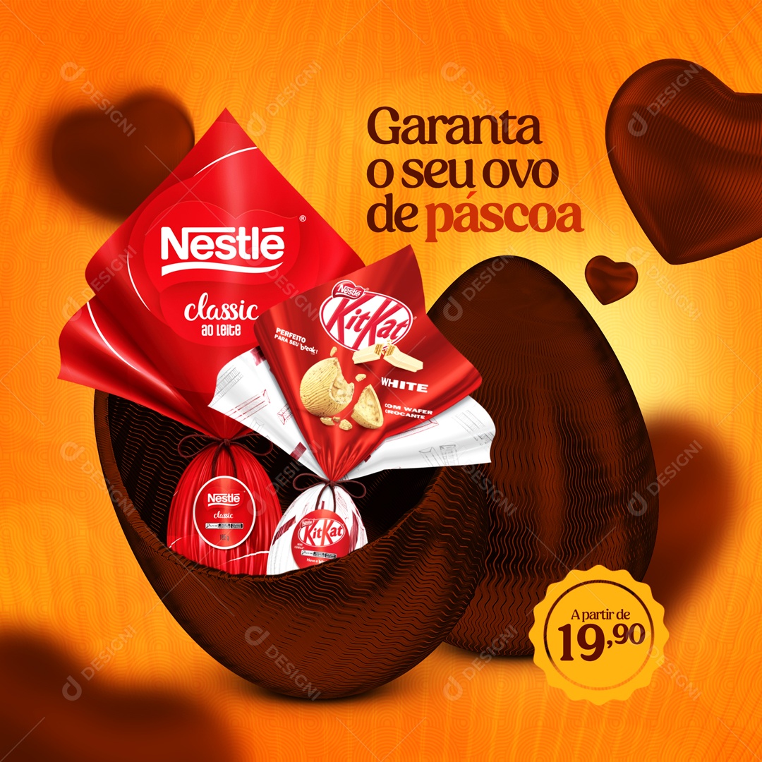 Garanta o Seu Ovo de Páscoa Social Media PSD Editável [download] - Designi