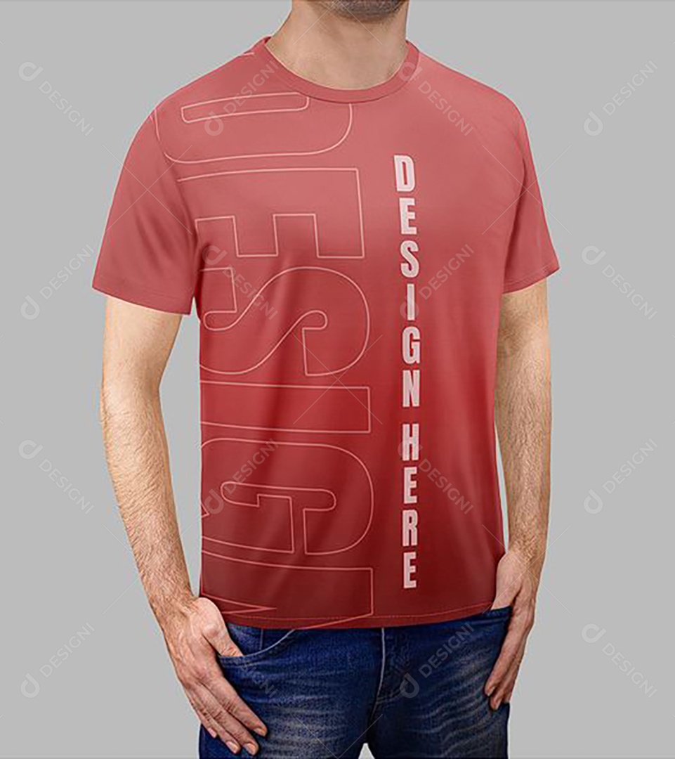 Mockup Camisa Camiseta Com Modelo PSD [download] - Designi