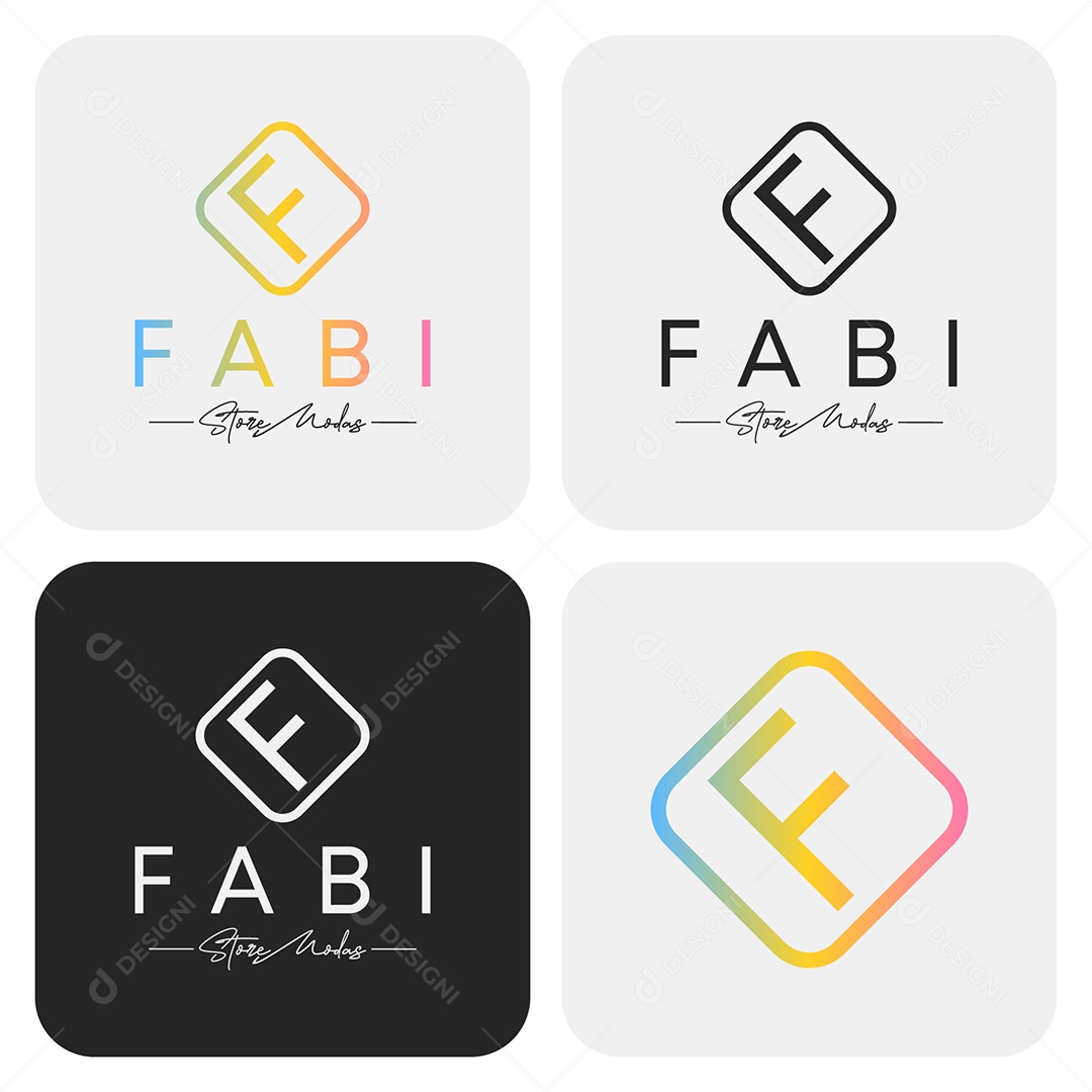 Logo Fabi Store Modas AI + EPS [download] - Designi