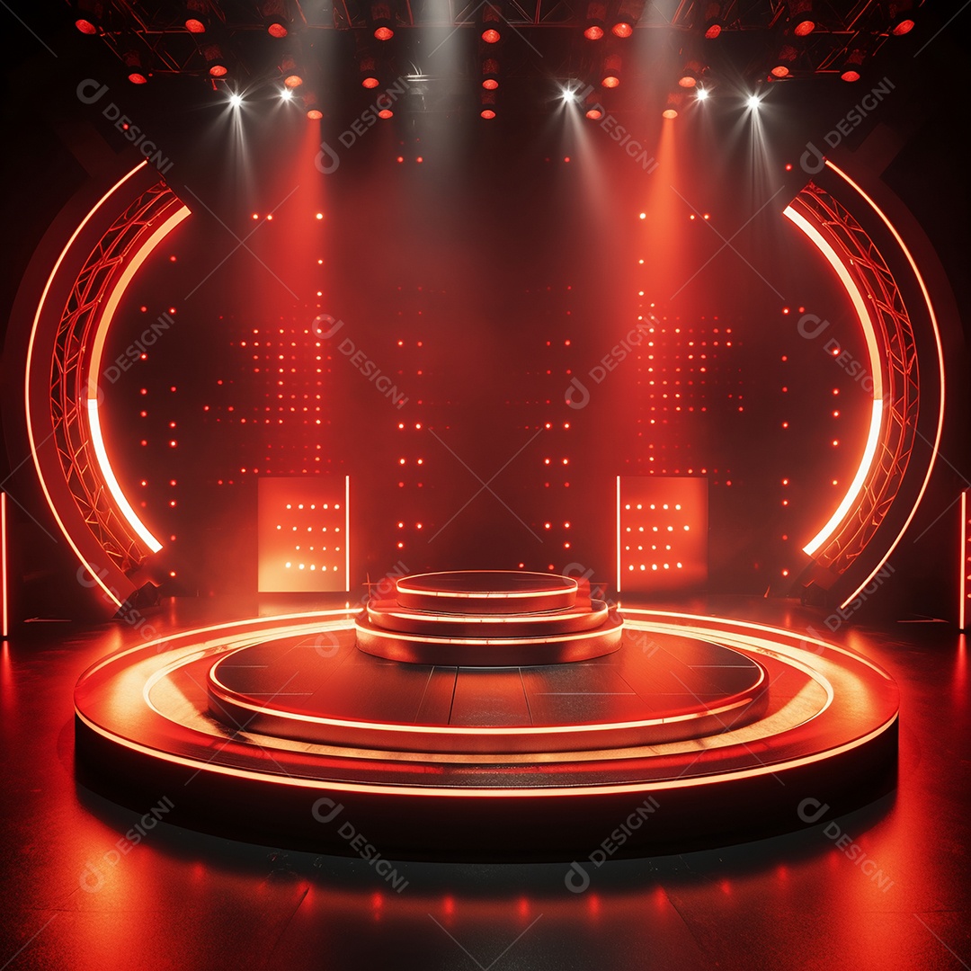 Cenário de um palco com luzes ao fundo [download] - Designi
