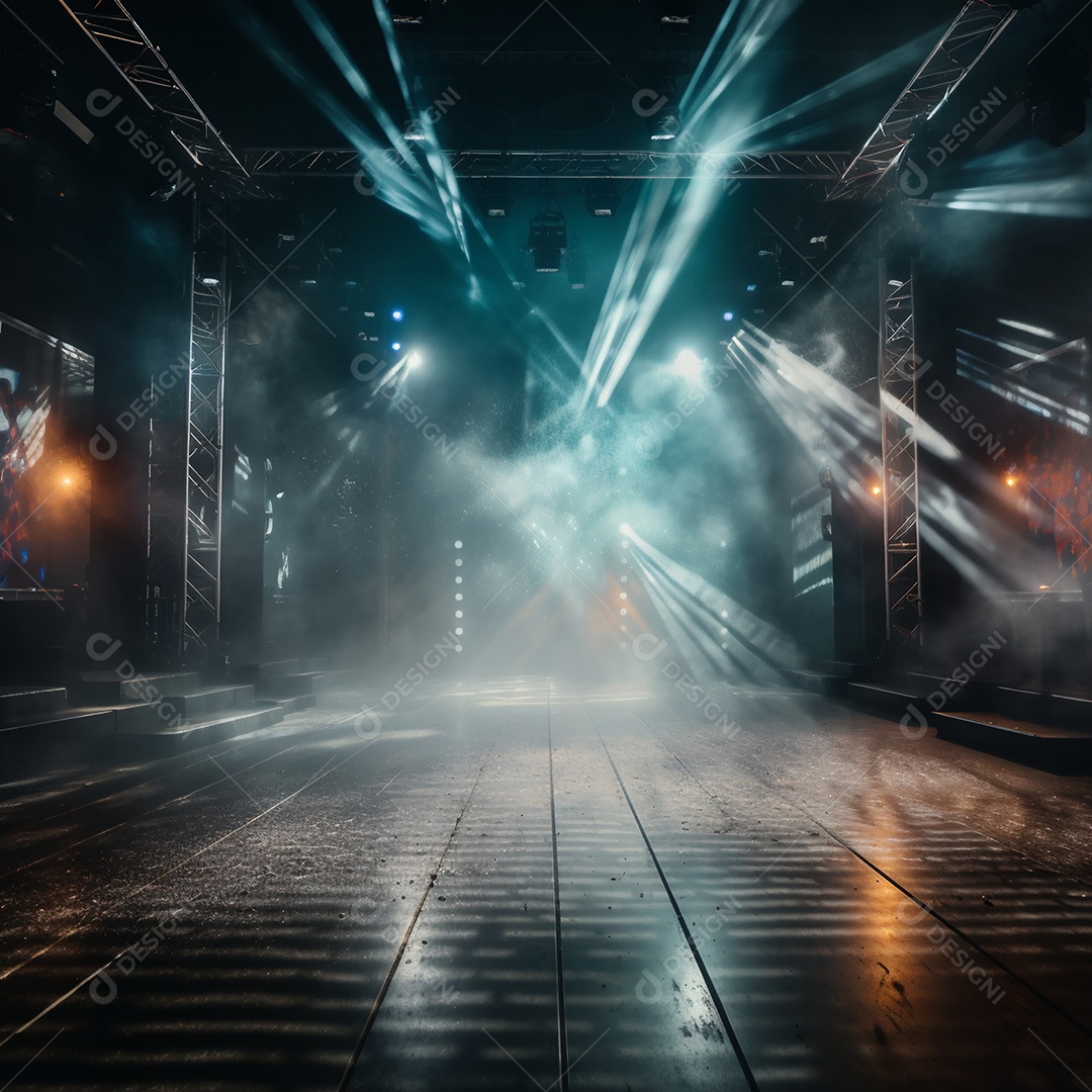 Cenário de um palco com luzes ao fundo [download] - Designi