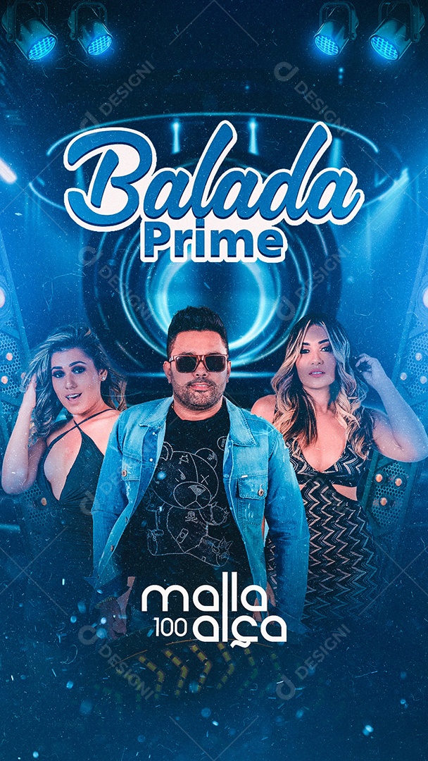 Flyer Balada Prime Malla 100 Alça Story Social Media PSD Editável ...