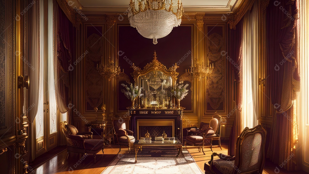 Cômodo decorado de uma casa. [download] - Designi