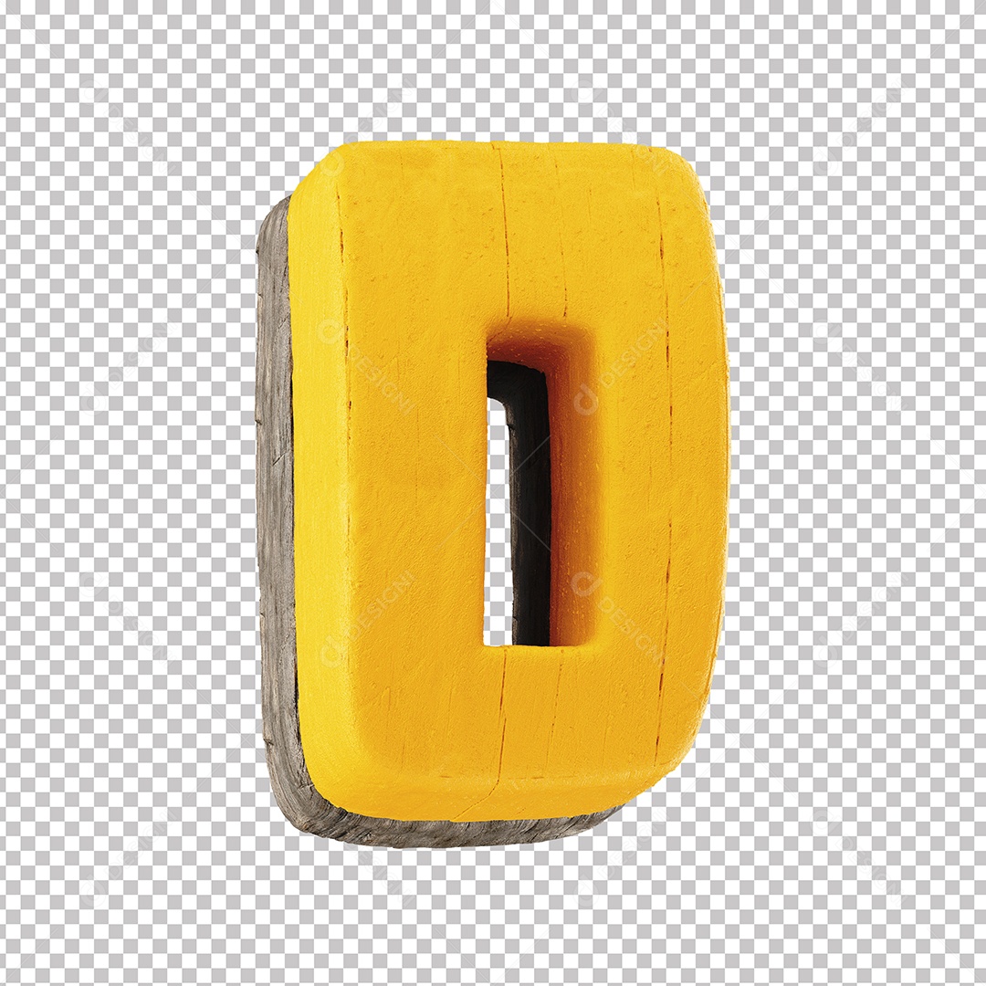 Elemento 3D Letra O Para Composição PNG Transparente [download] - Designi