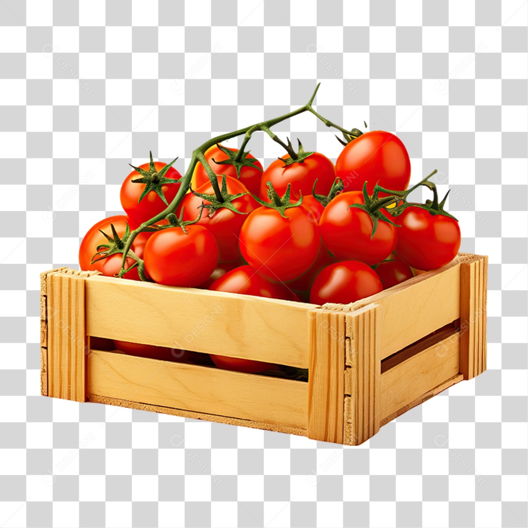 Caixa de Madeira com Verduras Frutas e Legumes PNG Transparente [download] - Designi