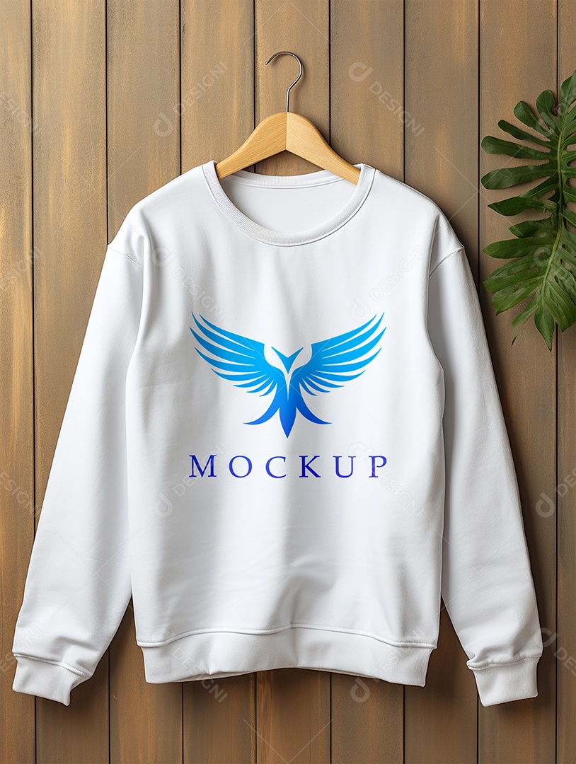 Mockup De Moletom No Cabide PSD Editável [download] - Designi