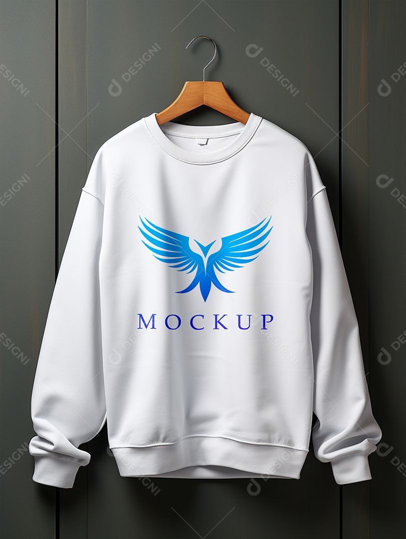Mockup De Moletom No Cabide PSD Editável [download] - Designi