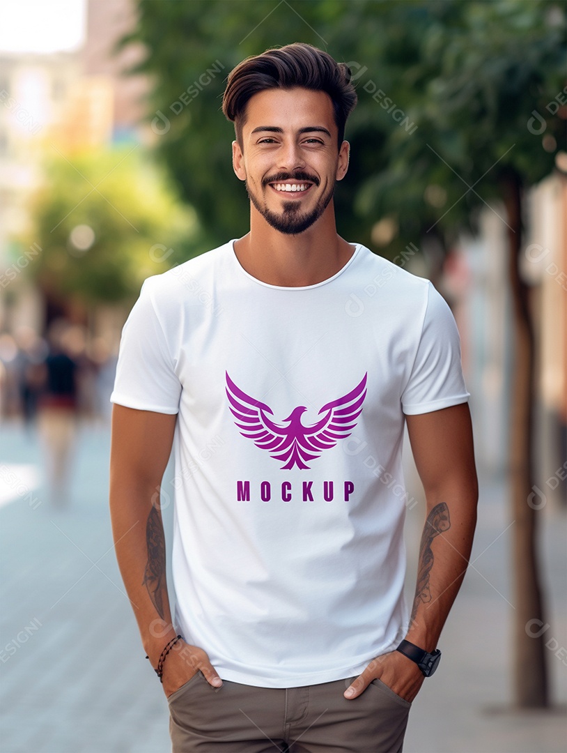 Mockup de Camiseta PSD Editável [download] - Designi