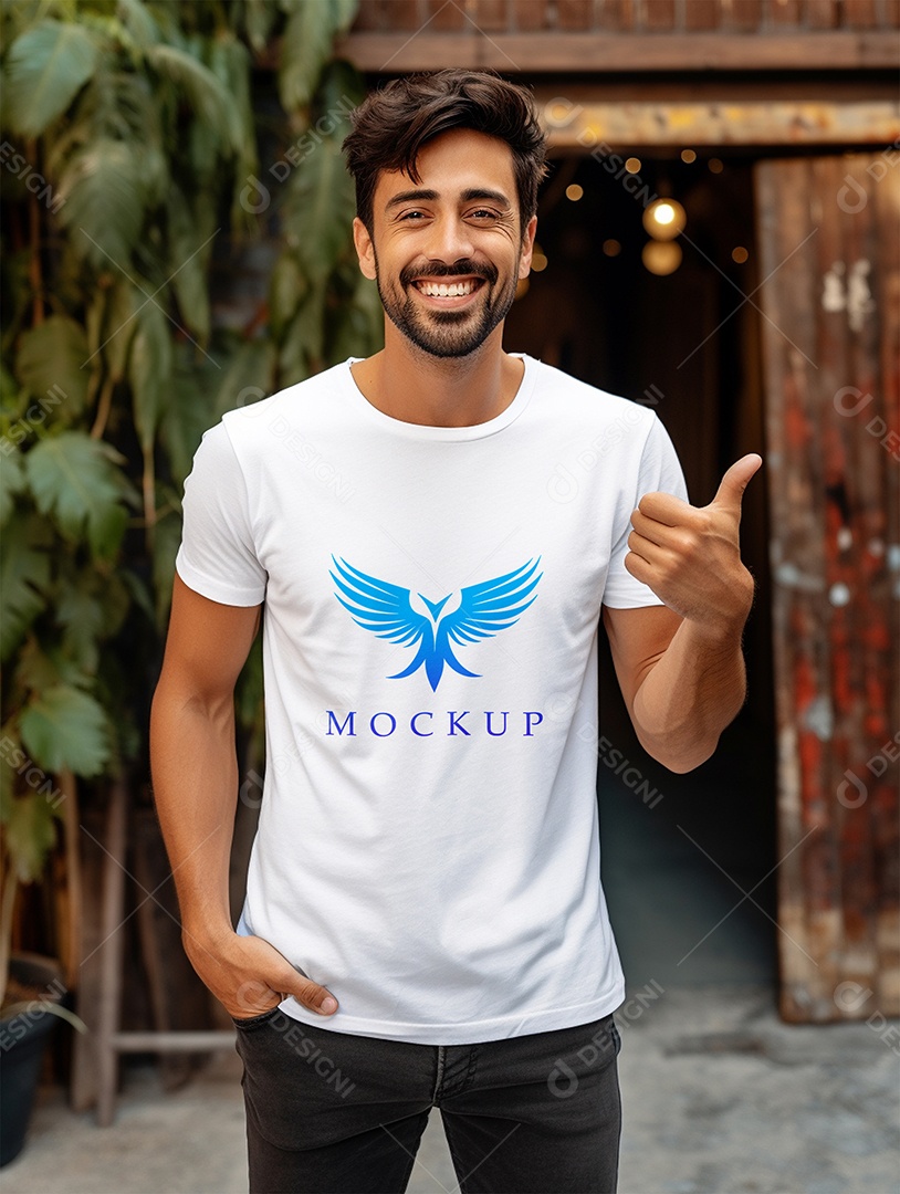 Mockup de Camiseta PSD Editável [download] - Designi