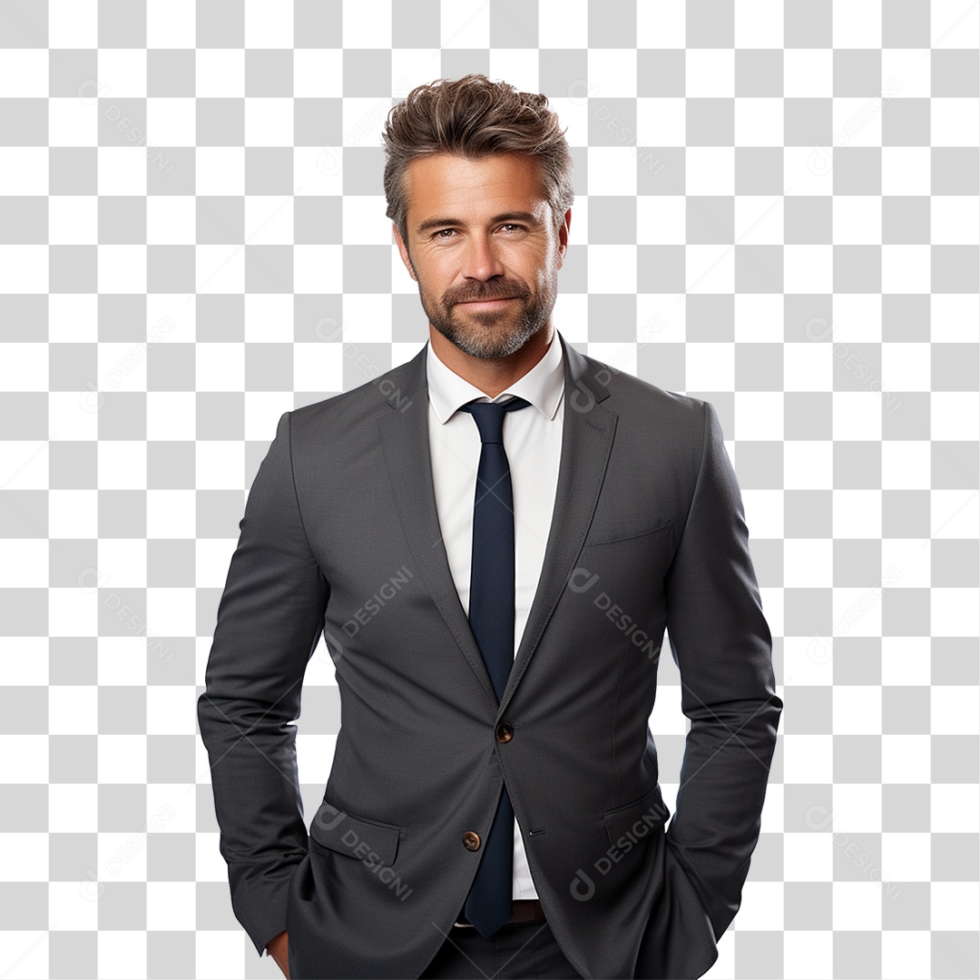 Homem Empresário de Terno PNG Transparente [download] - Designi