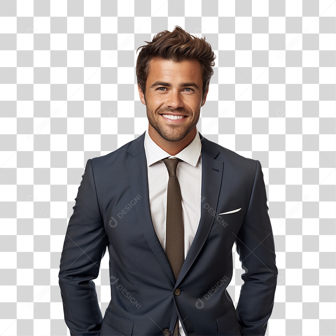 Homem Empresário de Terno PNG Transparente [download] - Designi
