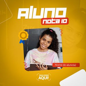 Aluno Nota 10 Social Media PSD Editável [download] - Designi