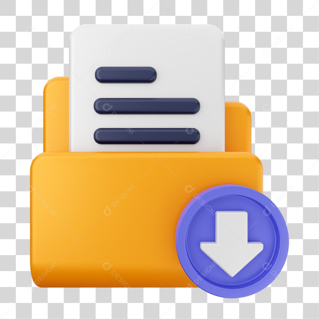 Pasta de Arquivos PNG Transparente [download] - Designi