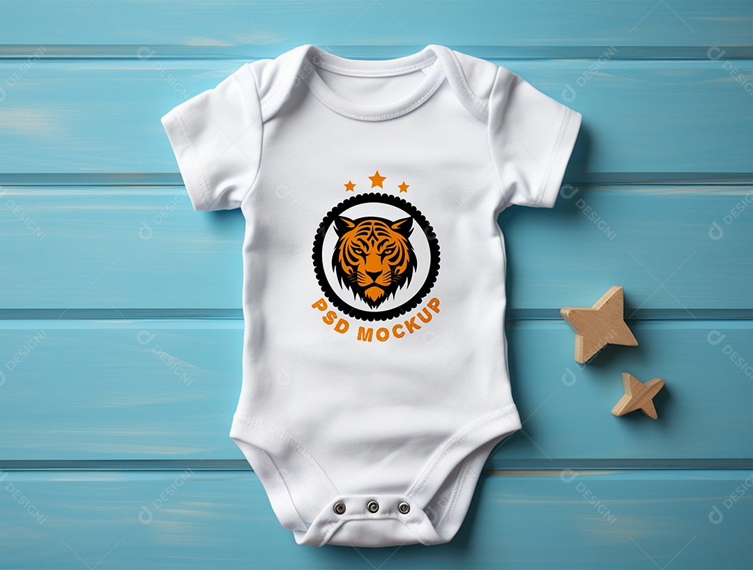 Mockup Body de Bebê PSD Editável [download] - Designi