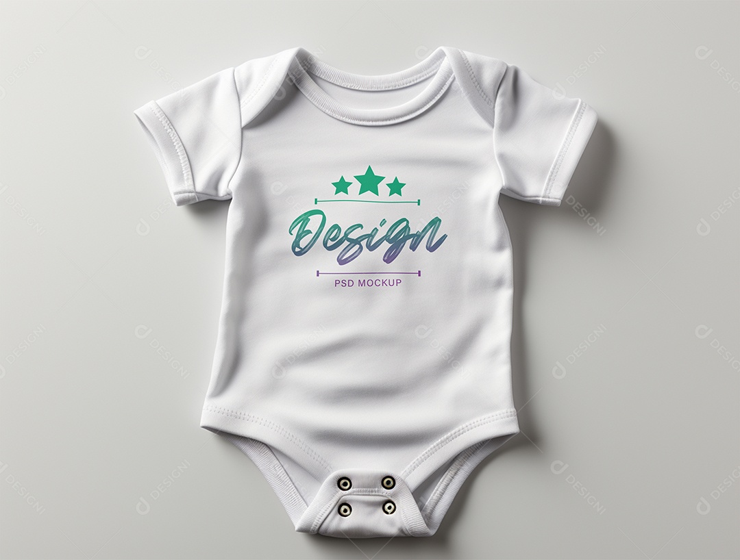 Mockup Body de Bebê PSD Editável [download] - Designi