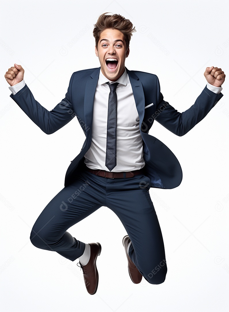 Empresário animado por causa de conquistas nos negócios [download ...