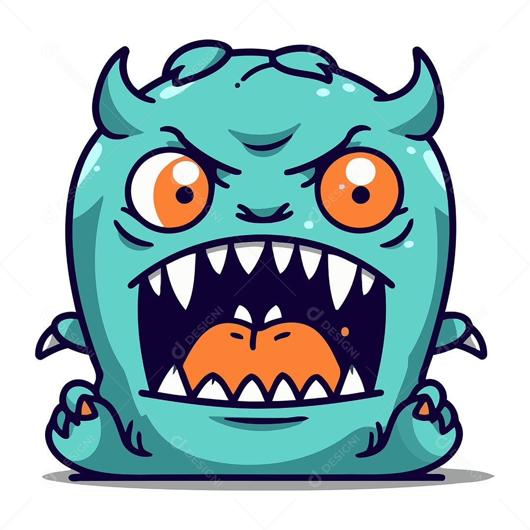 Monstros Incriveis Para Desenhar Vetores De Monstro Verde Engraçada