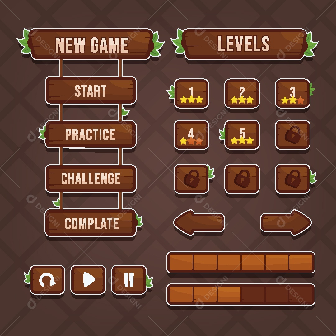 Menu de Games Ilustração Vetor EPS [download] - Designi