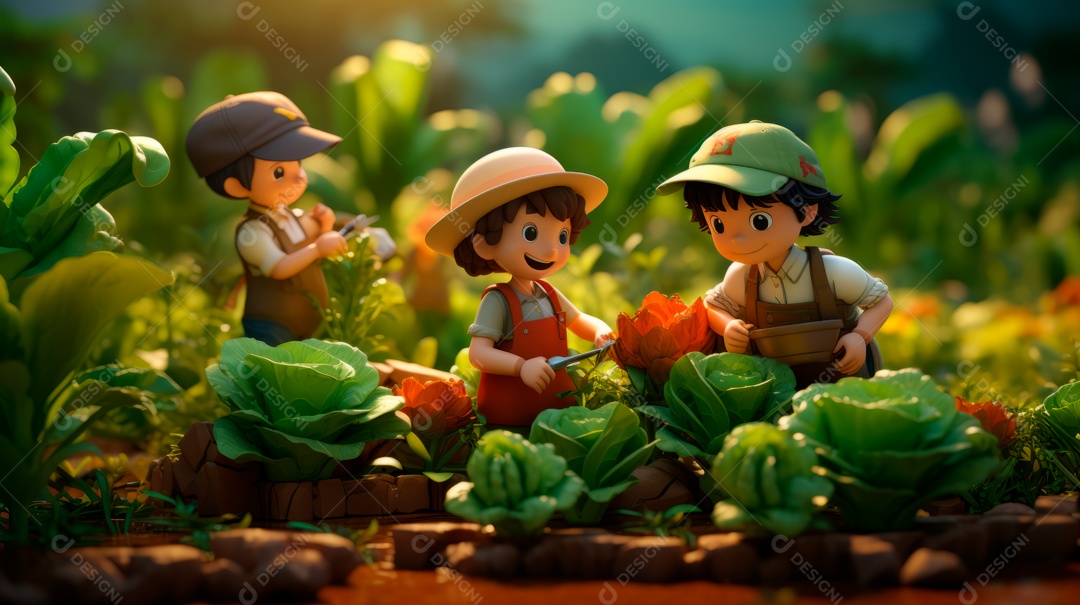 Personagens de desenhos animados comemorando uma festa de aniversário ...