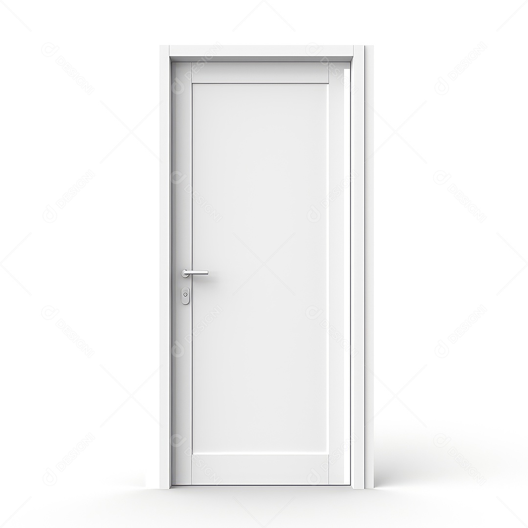 Porta simples de madeira branca [download] - Designi