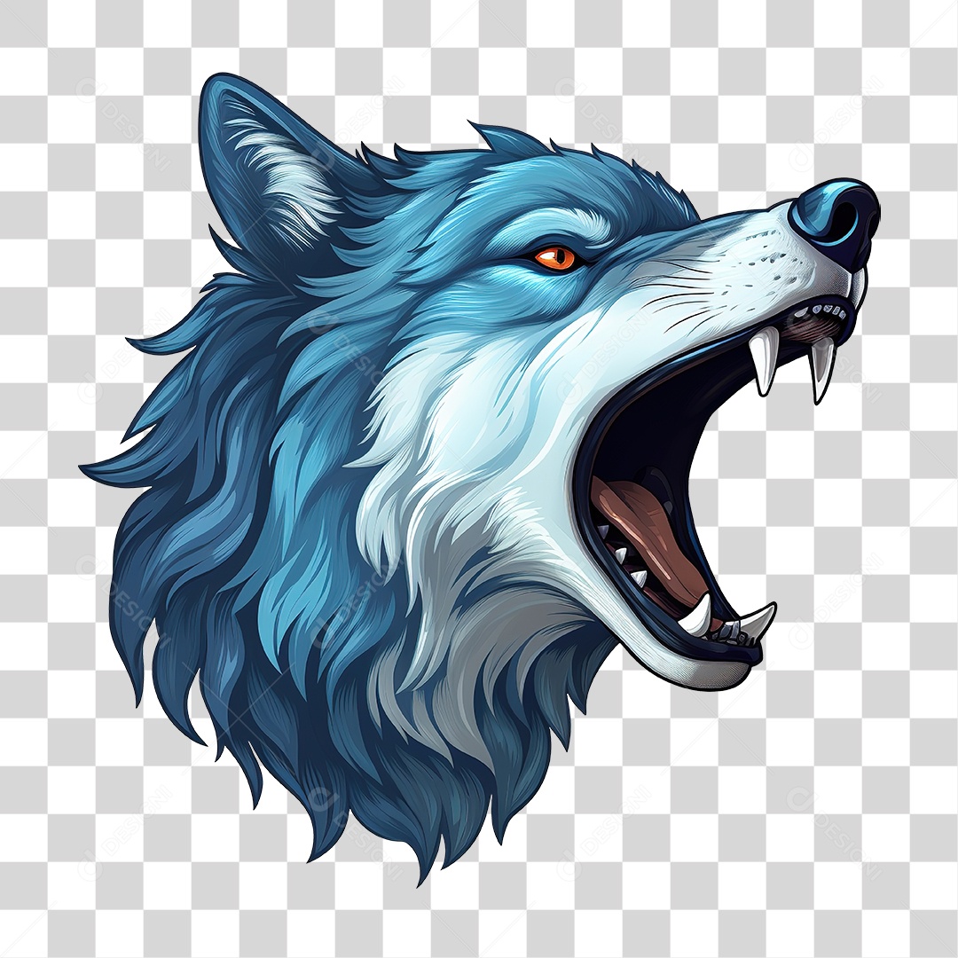 Desenho Lobo Wolf Cartoon PNG Transparente [download] - Designi