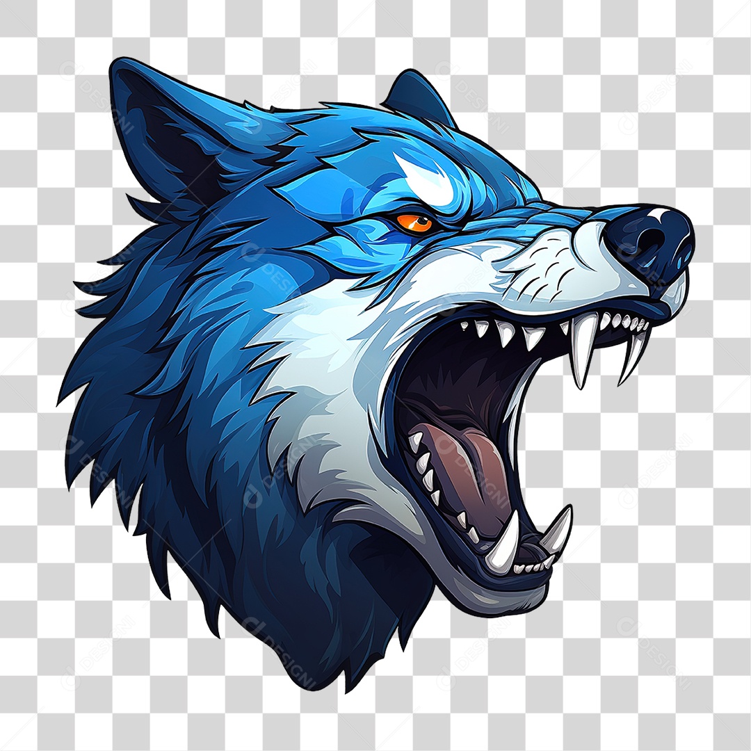 Desenho Lobo Wolf Cartoon PNG Transparente [download] - Designi