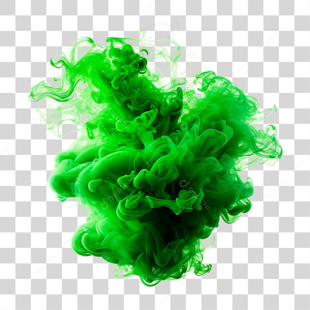 Fumaça Verde PNG Transparente [download] - Designi