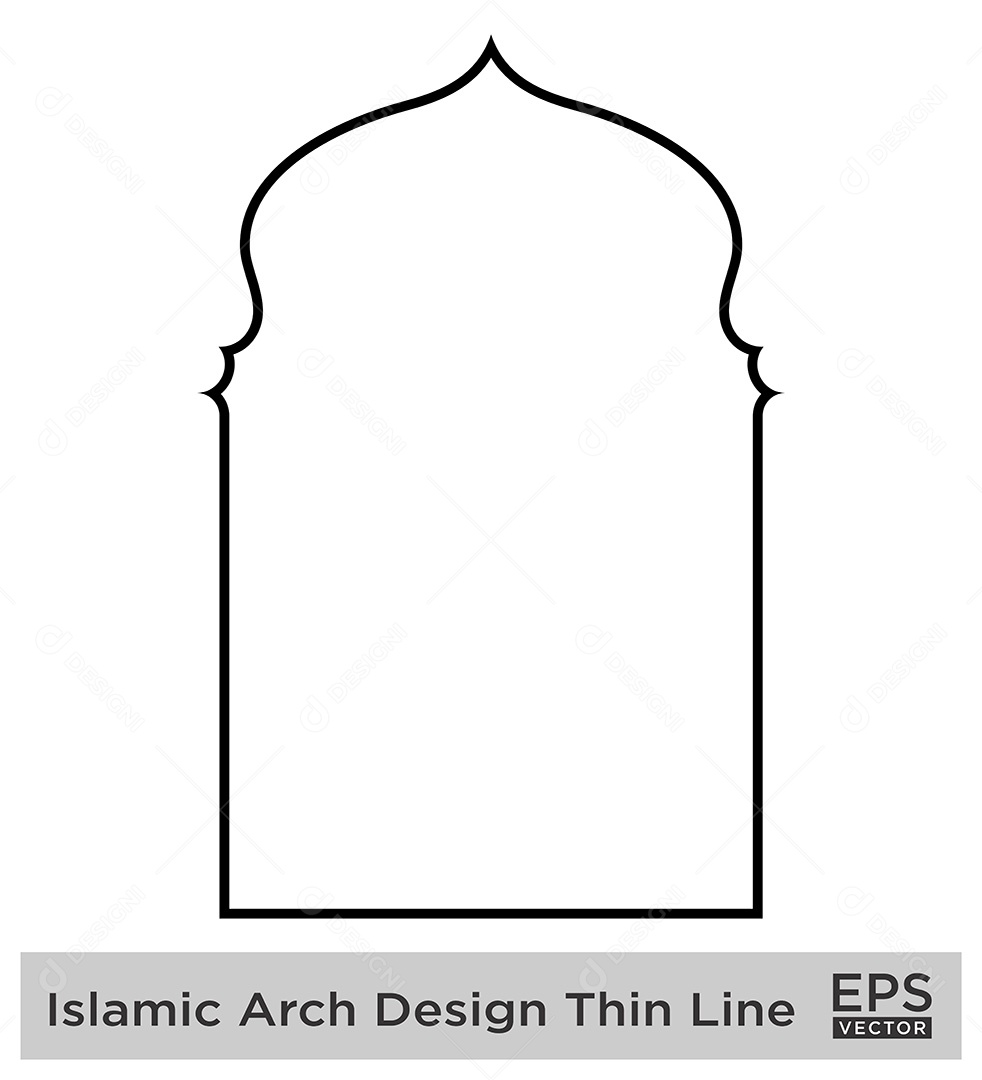 Modelo de Arco Islâmico Ilustração Vetor EPS [download] - Designi