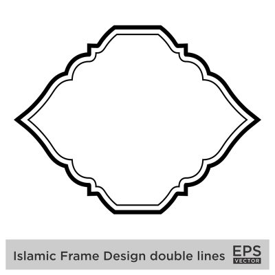 Moldura Horizontal Islâmica Ilustração Vetor EPS [download] - Designi