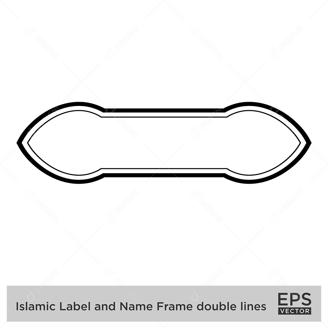 Moldura Horizontal Islâmica Vetor EPS [download] - Designi