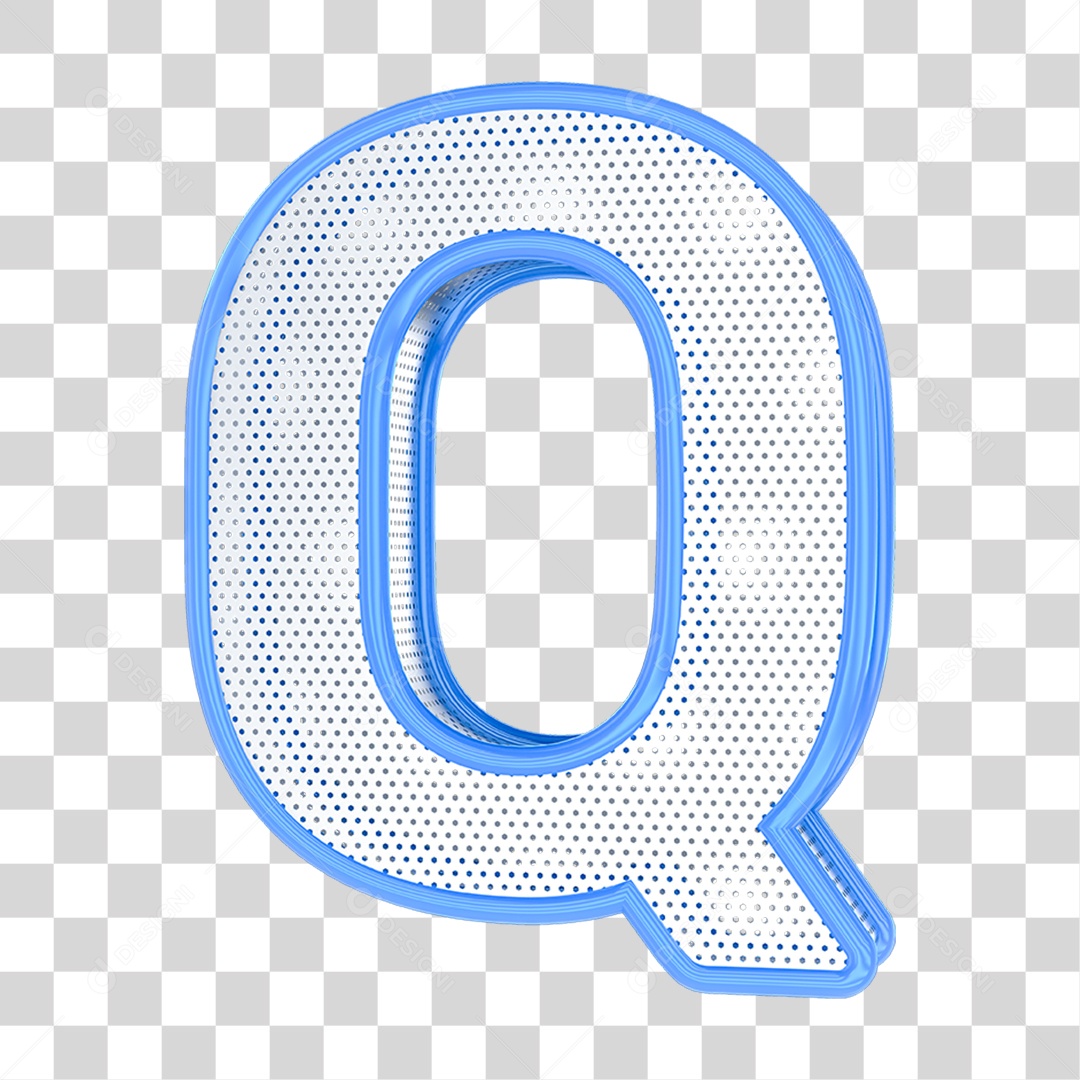 Alfabeto Letra Q PNG Transparente [download] - Designi