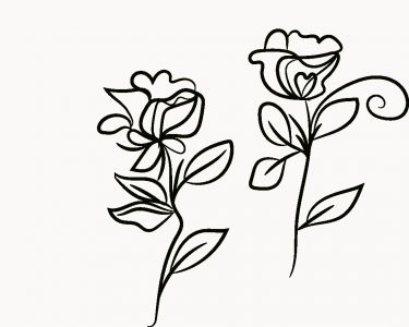 Desenho de Flores Feito a Mão Vetor EPS [download] - Designi