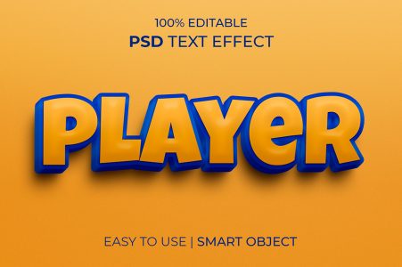 Efeito de Texto Estilo Player Editável [download] - Designi