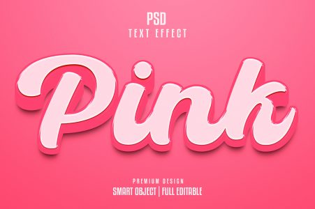 Efeito de Texto Estilo Rosa Editável [download] - Designi