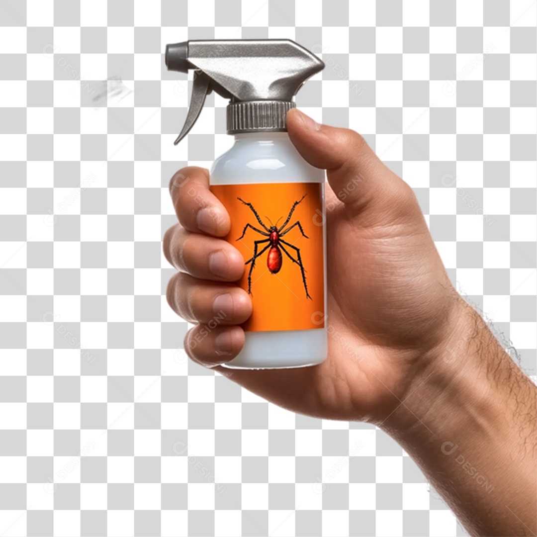 Insetos Mão Segurando Inseticida Dedetização PNG Transparente [download ...