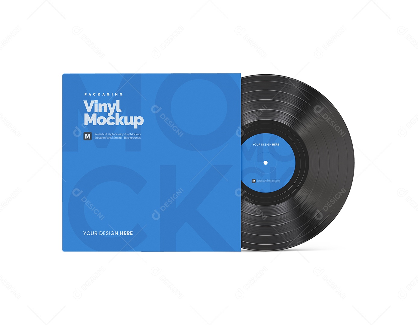 Vinyl PSD Editável Mockup [download] - Designi