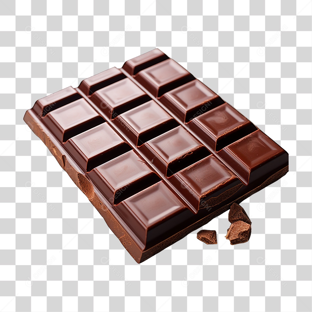Barra de Chocolate PNG Transparente [download] - Designi
