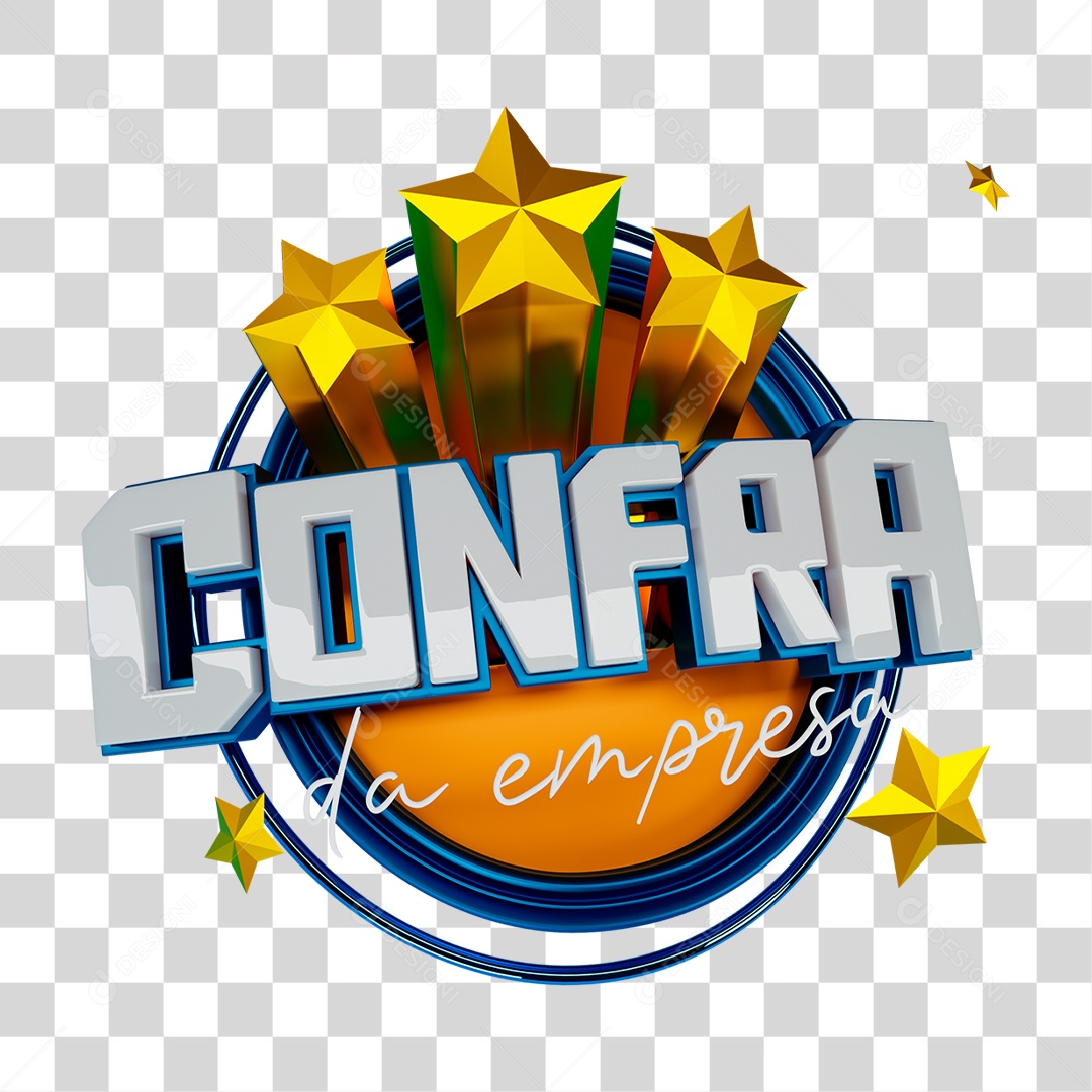Selo 3D Confra da Empresa PNG Transparente [download] - Designi