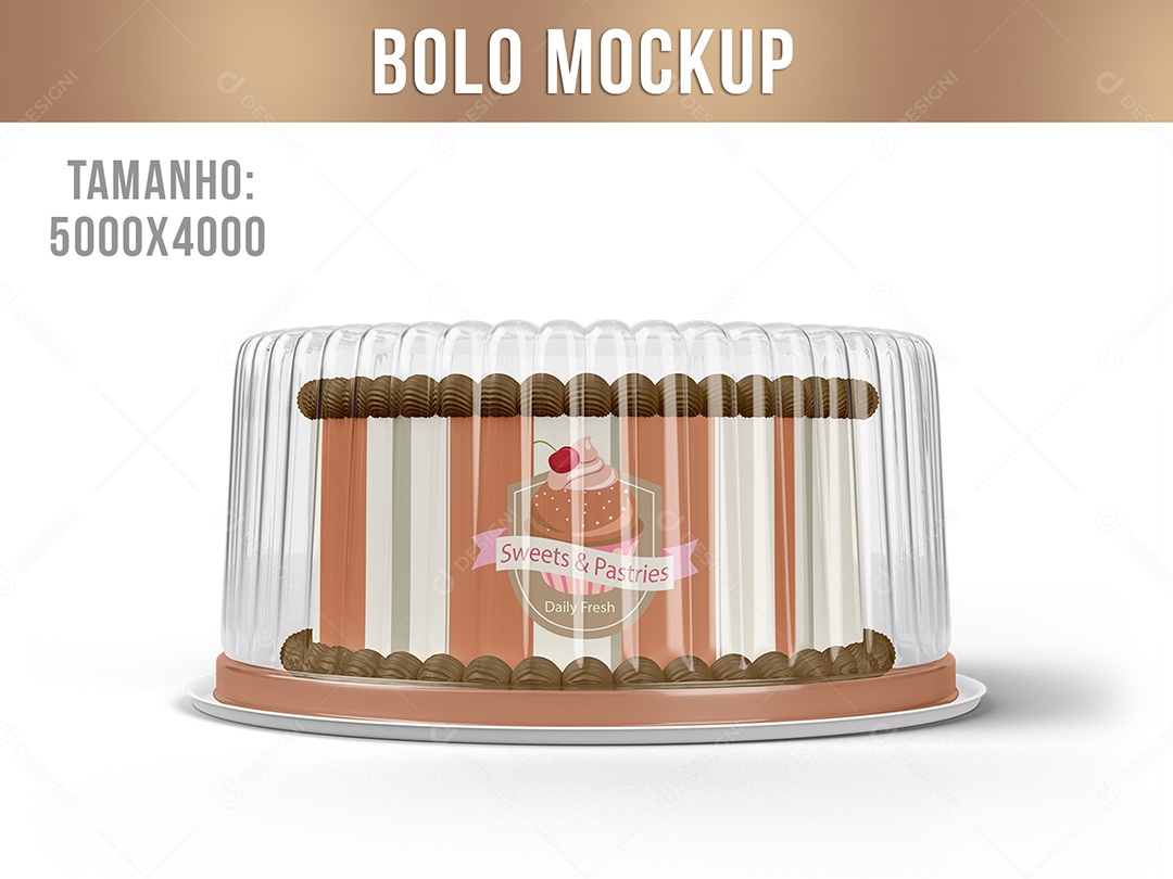 Bolo Mockup PSD Editável [download] - Designi