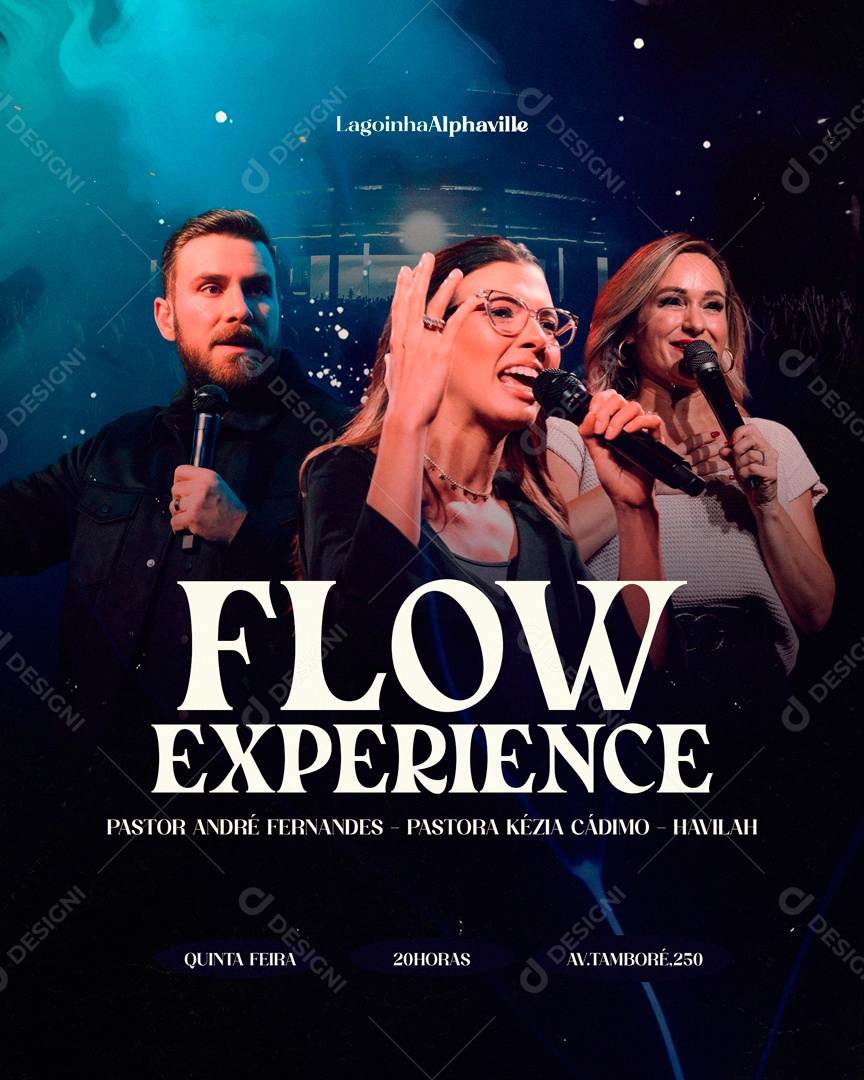 Flayer Gospel Culto Experiência Social Media PSD Editável [download ...