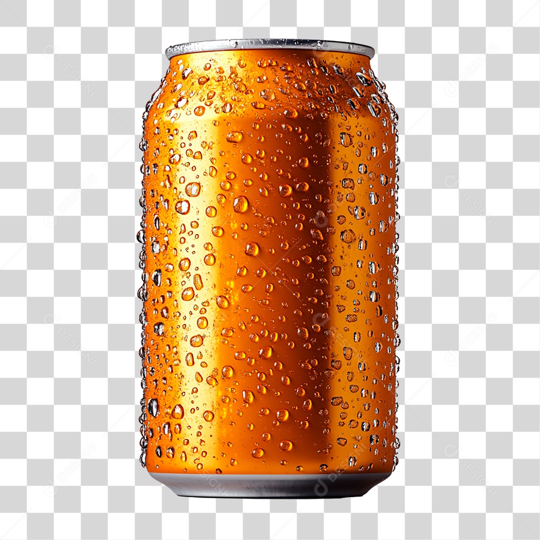 Lata Laranja PNG Transparente [download] - Designi